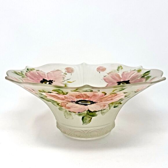 Lancaster Glass Company | Dining | Vintage Lancaster Glass Co Frosted ...